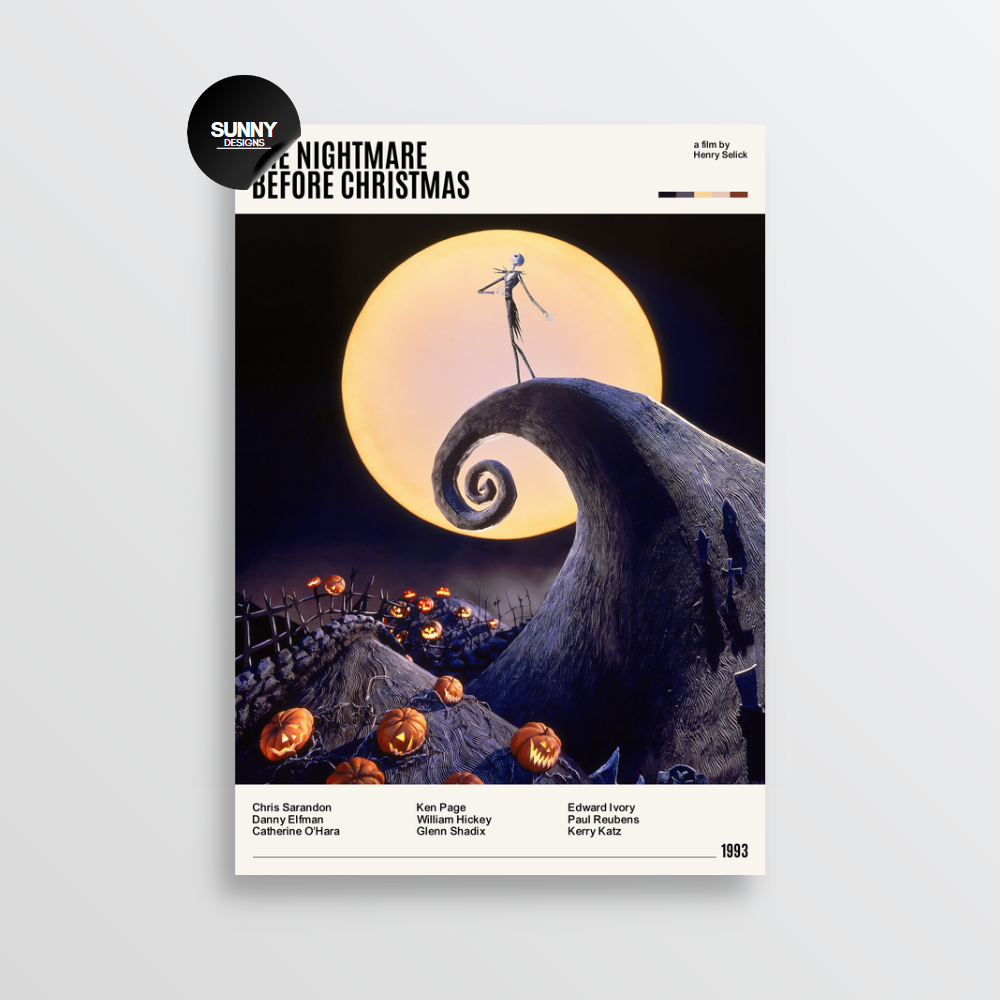 The Nightmare Before Christmas | Minimalist Movie Poster – Sunny ...