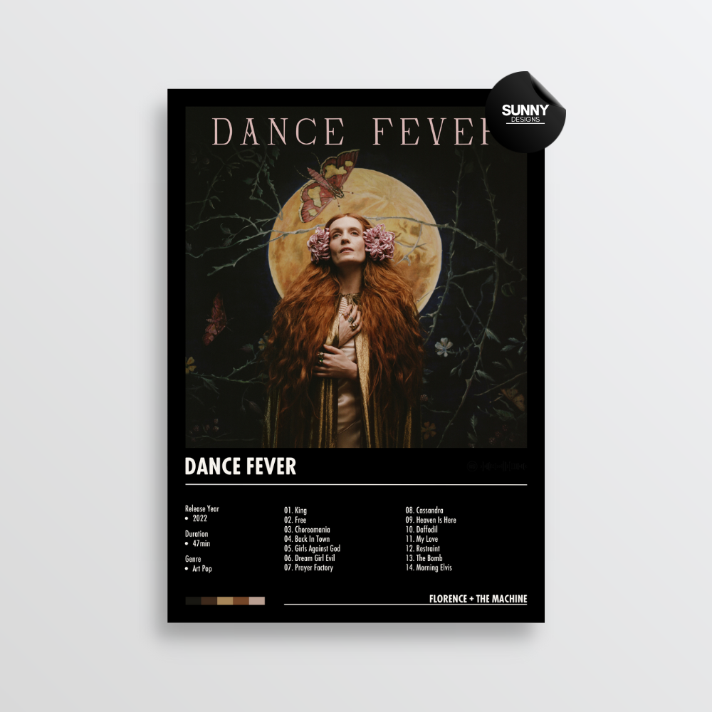 Florence + The Machine - Dance Fever | Album Cover Poster – Sunny ...