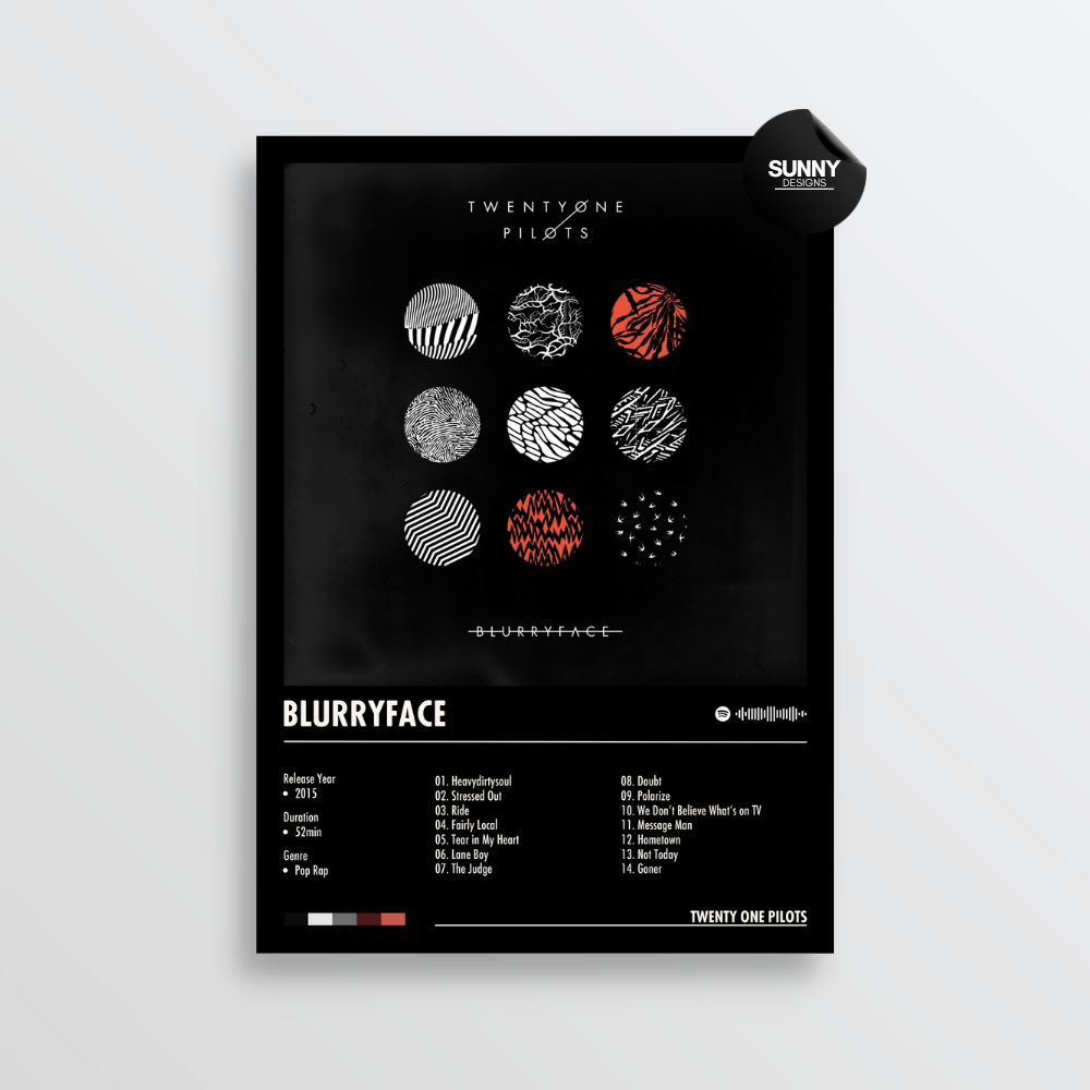 Twenty One Pilots - Blurryface | Album Cover Poster – Sunny Designs Posters