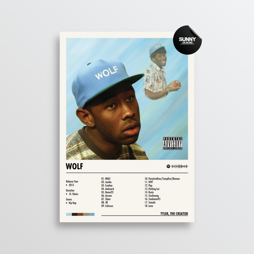 Tyler, The Creator - Wolf | Album Cover Poster – Sunny Designs Posters