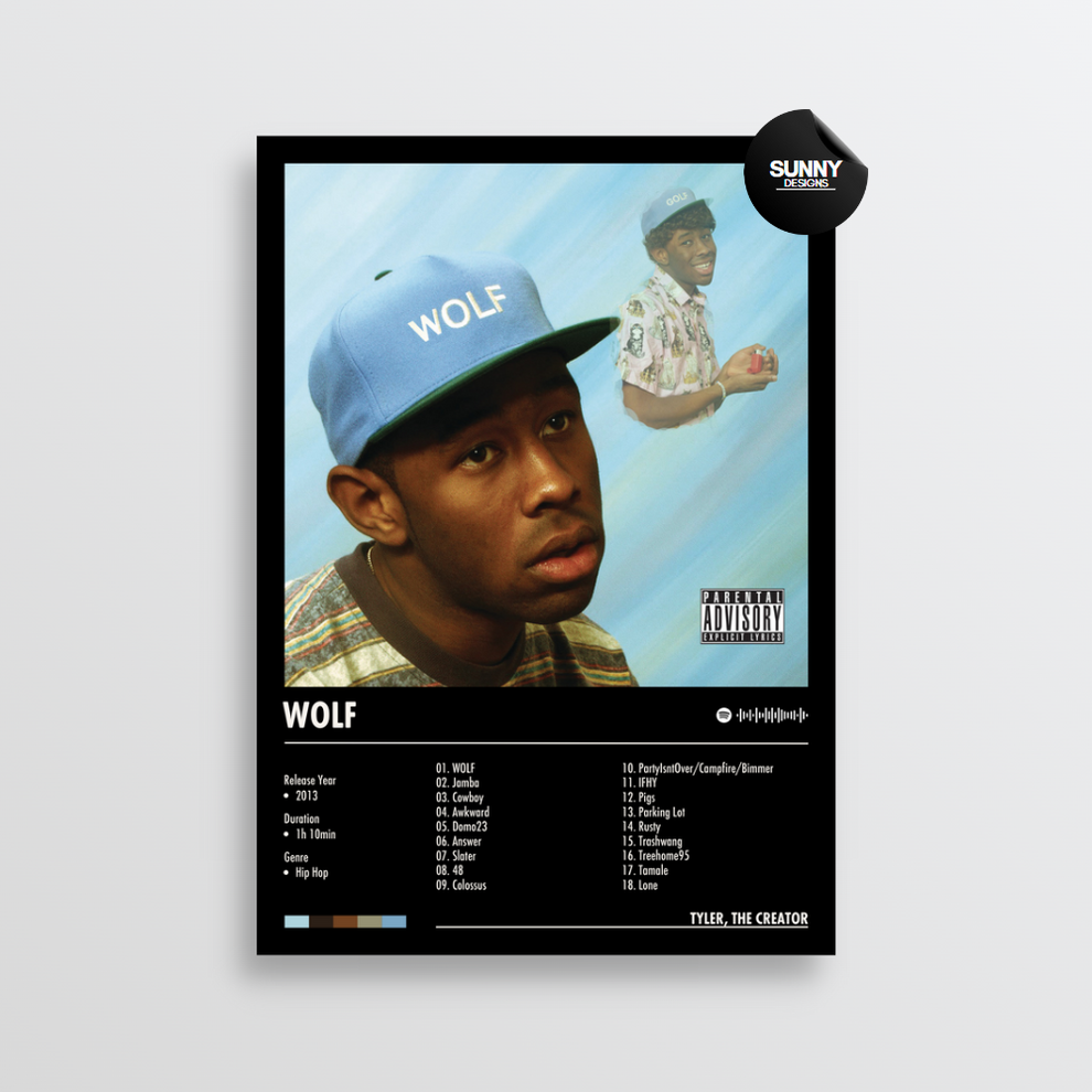 Tyler, the Creator - Wolf | Album Cover Poster – Sunny Designs Posters