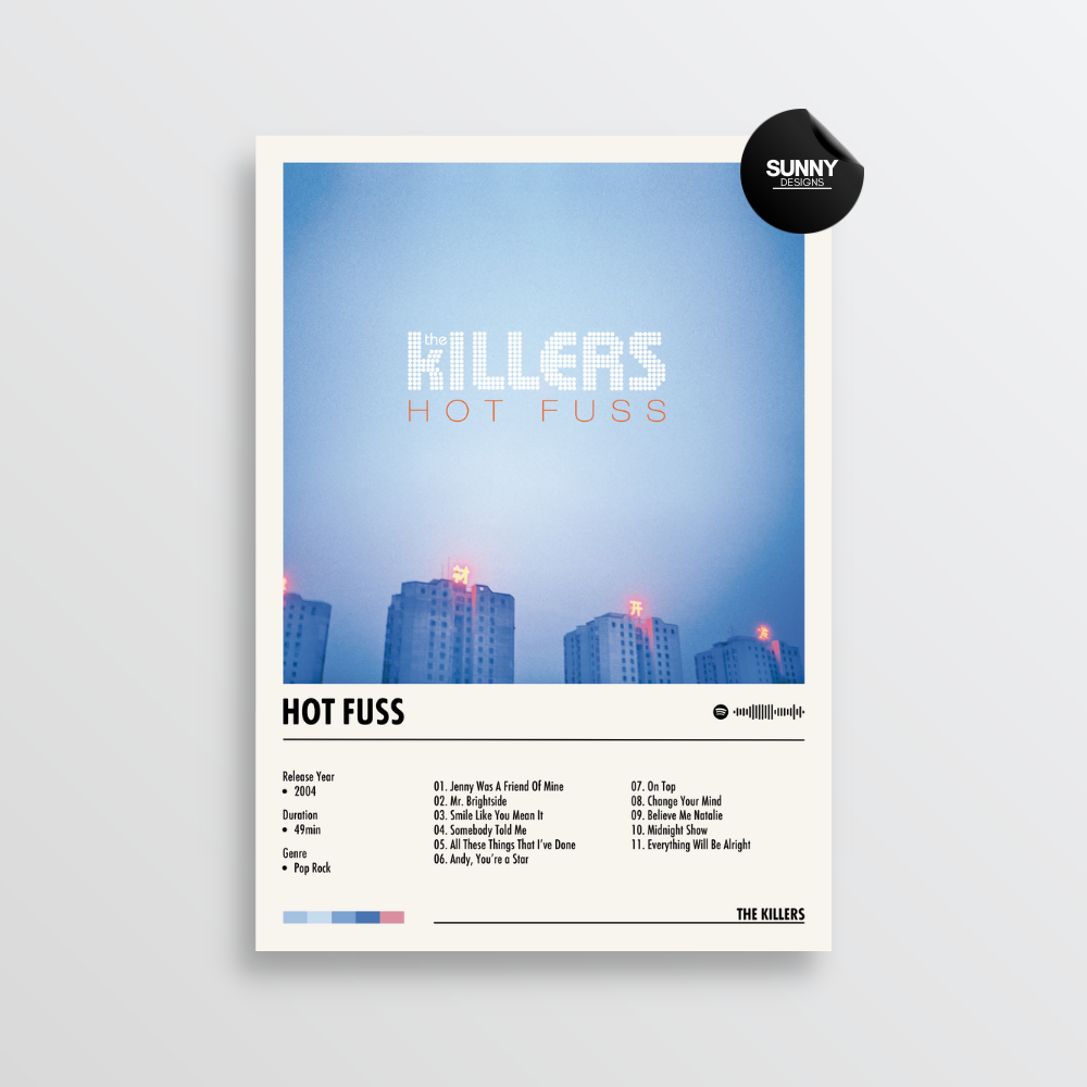 The Killers - Hot Fuss | Affiche de couverture d'album – Sunny Designs ...