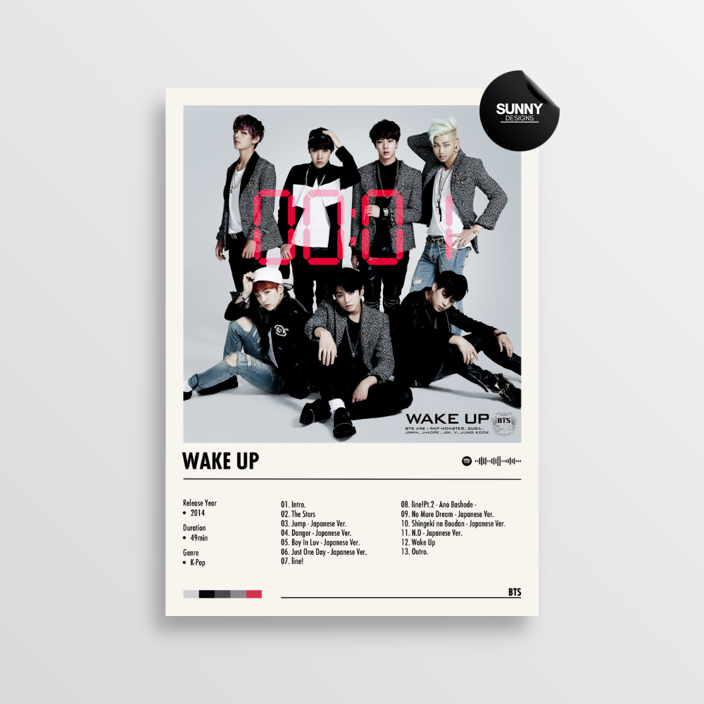 BTS - Wake Up | Album Cover Poster – Sunny Designs Posters