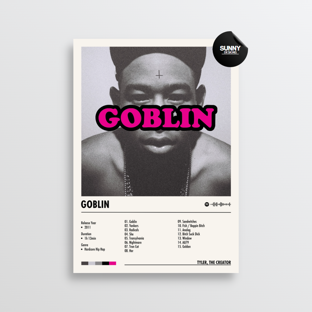 Tyler, the Creator - Goblin v2 | Album Cover Poster – Sunny Designs Posters