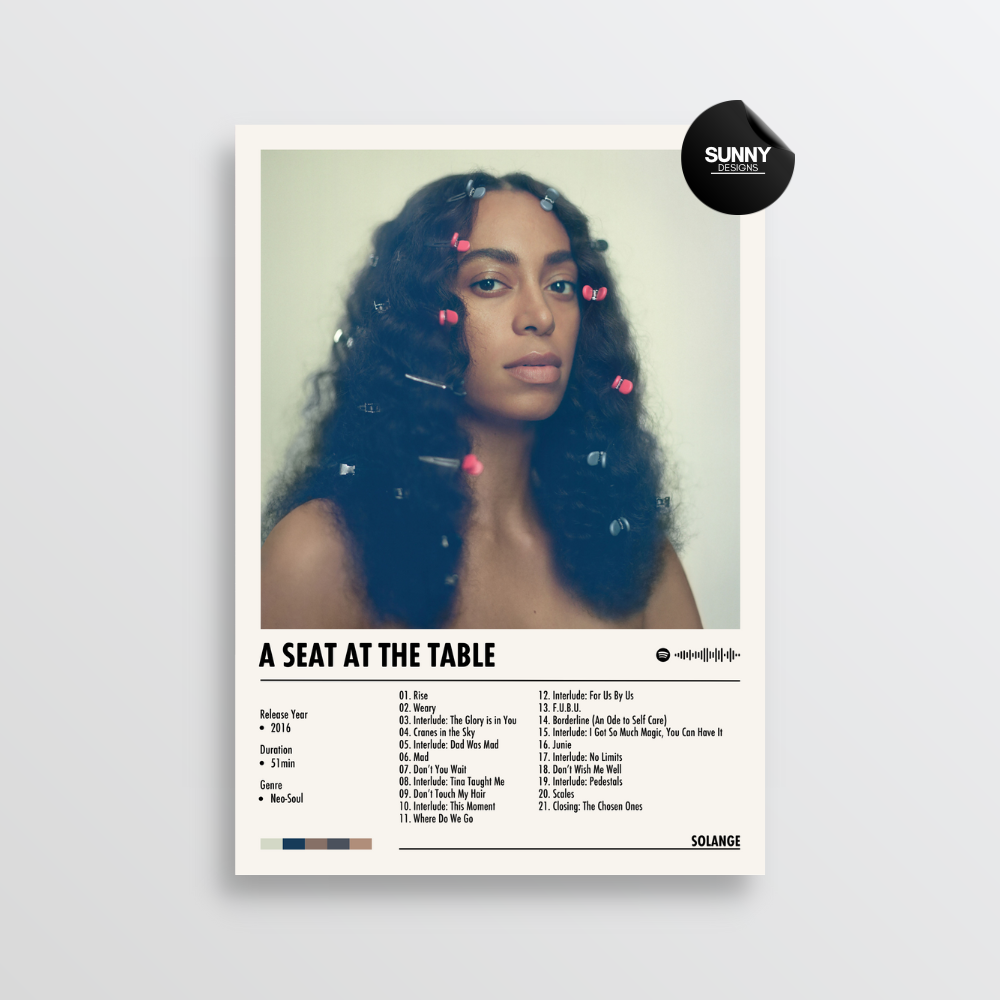 Solange - A Seat At The Table | Album Cover Poster – Sunny Designs Posters