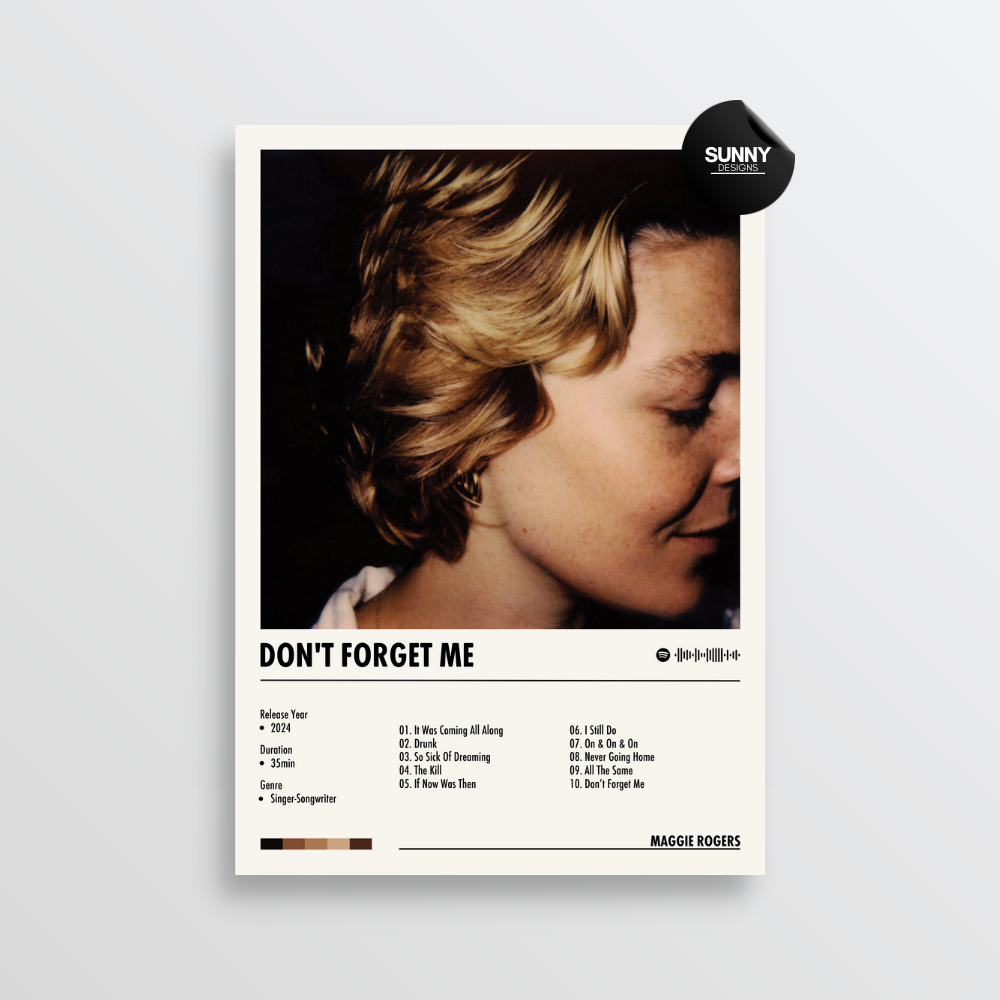 Maggie Rogers - Don't Forget Me | Album Cover Poster – Sunny Designs ...