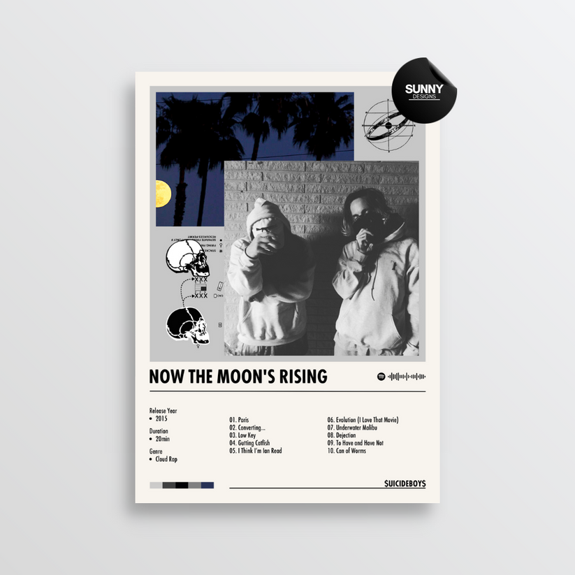 $uicideboy$ - Now the Moon's Rising | Album Cover Poster – Sunny ...