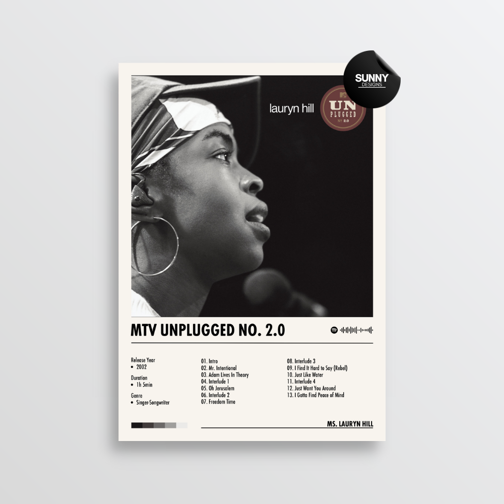 Ms. Lauryn Hill - MTV Unplugged No. 2.0 | Album Cover Poster – Sunny ...