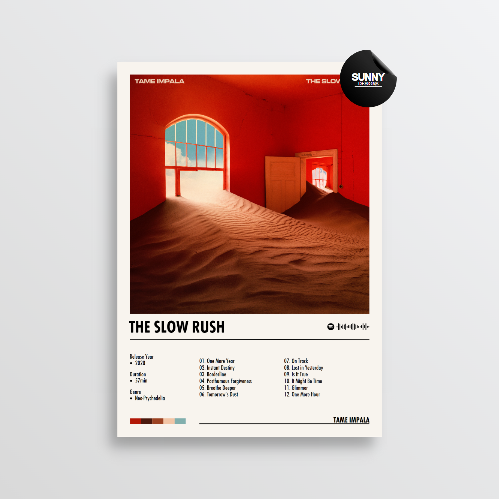 Tame Impala - The Slow Rush | Album Cover Poster – Sunny Designs Posters