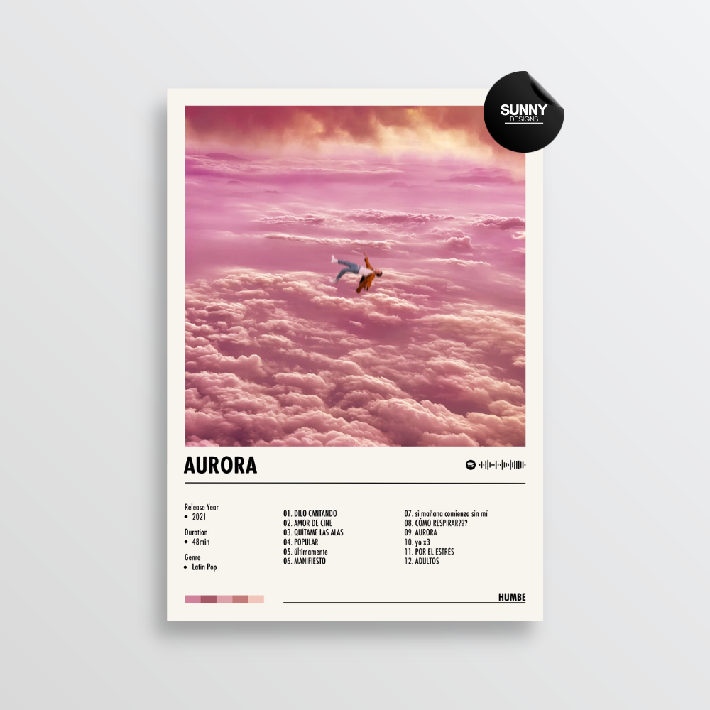 Humbe - Aurora | Album Cover Poster – Sunny Designs Posters