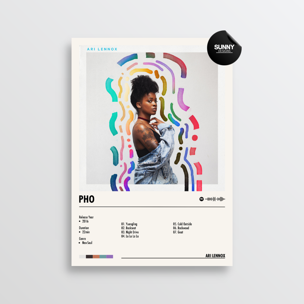 Ari Lennox - PHO | Album Cover Poster – Sunny Designs Posters