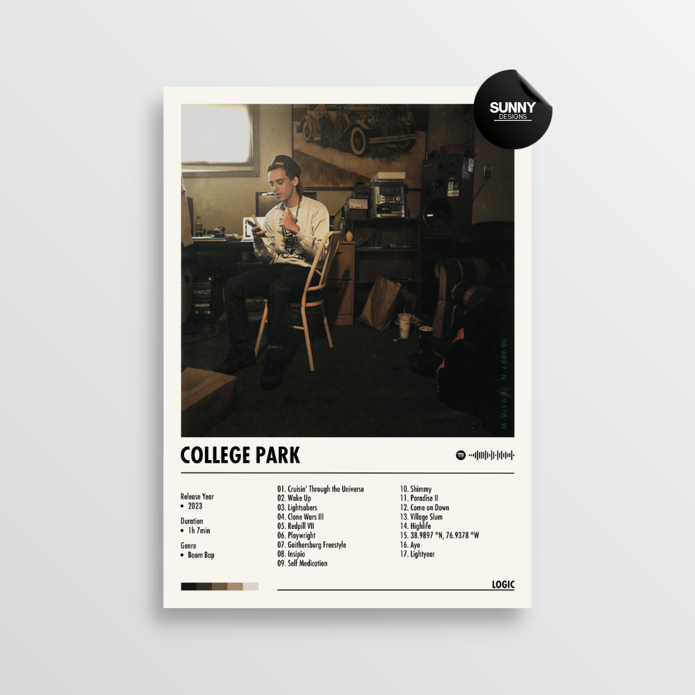 Logic - College Park | Album Cover Poster – Sunny Designs Posters