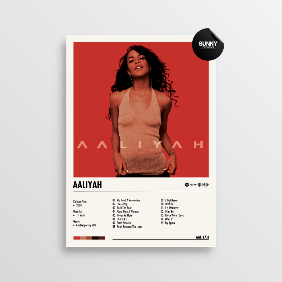 Aaliyah - Aaliyah | Album Cover Poster – Sunny Designs Posters