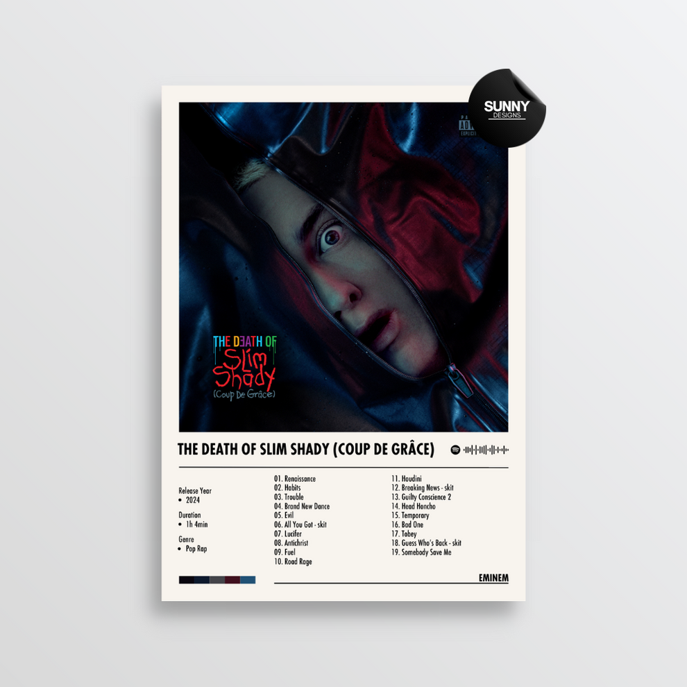 Eminem - The Death of Slim Shady (Coup de Grâce) | Album Cover Poster ...