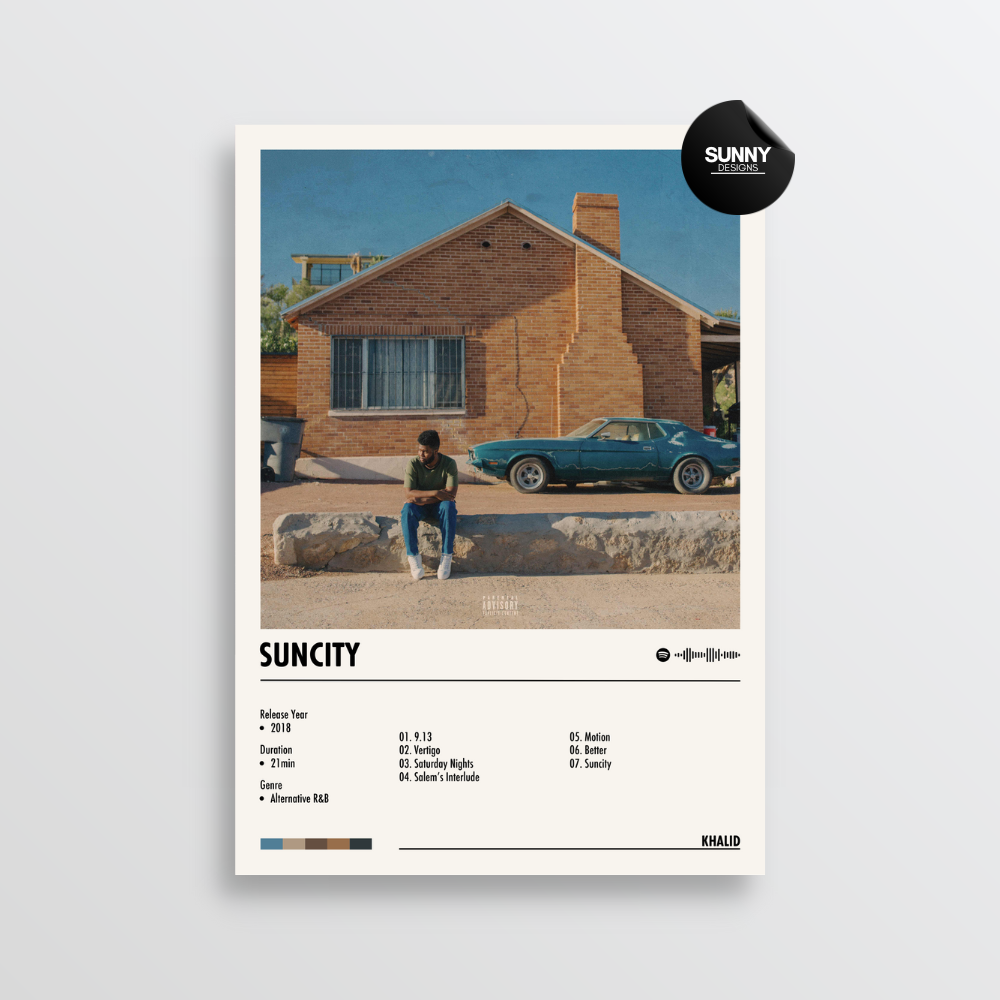 Khalid - Suncity | Album Cover Poster – Sunny Designs Posters