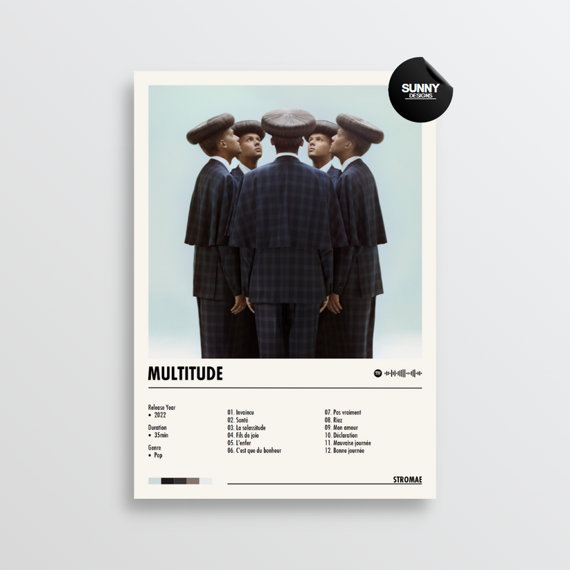 Stromae - Multitude | Album Cover Poster – Sunny Designs Posters