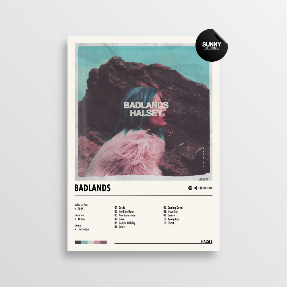 Halsey - Badlands | Album Cover Poster – Sunny Designs Posters