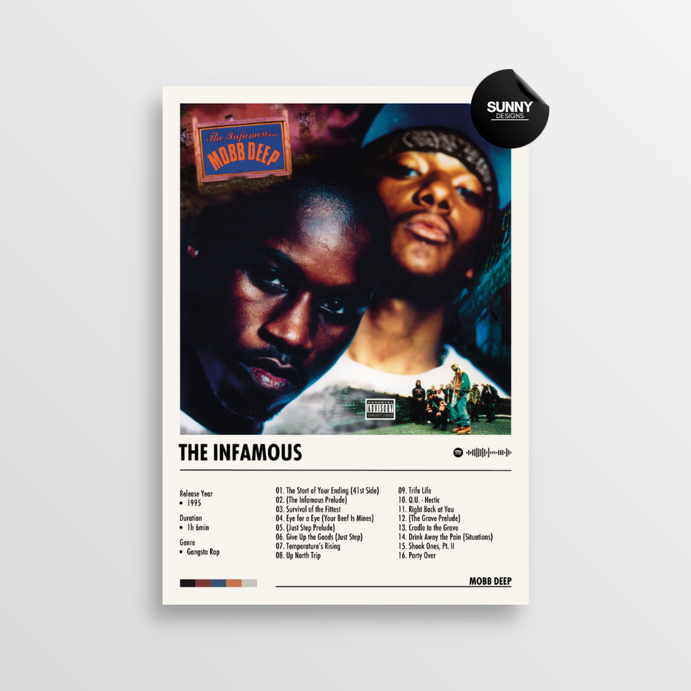 Mobb Deep - The Infamous | Album Cover Poster – Sunny Designs Posters