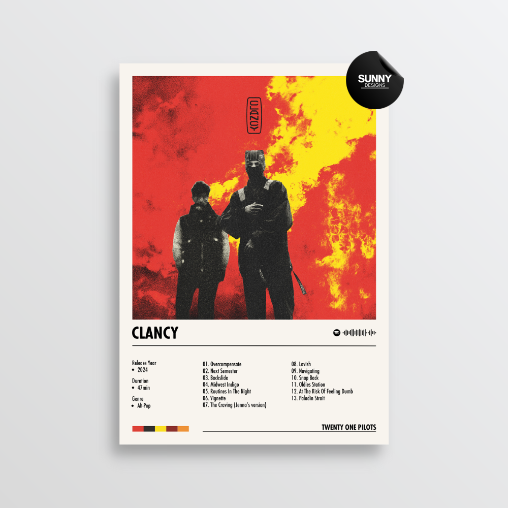Twenty One Pilots - Clancy | Album Cover Poster – Sunny Designs Posters