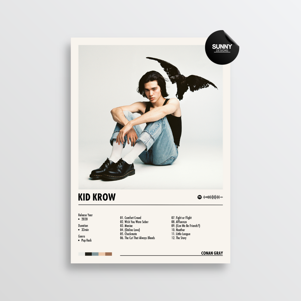 Conan Gray - Kid Krow | Album Cover Poster – Sunny Designs Posters