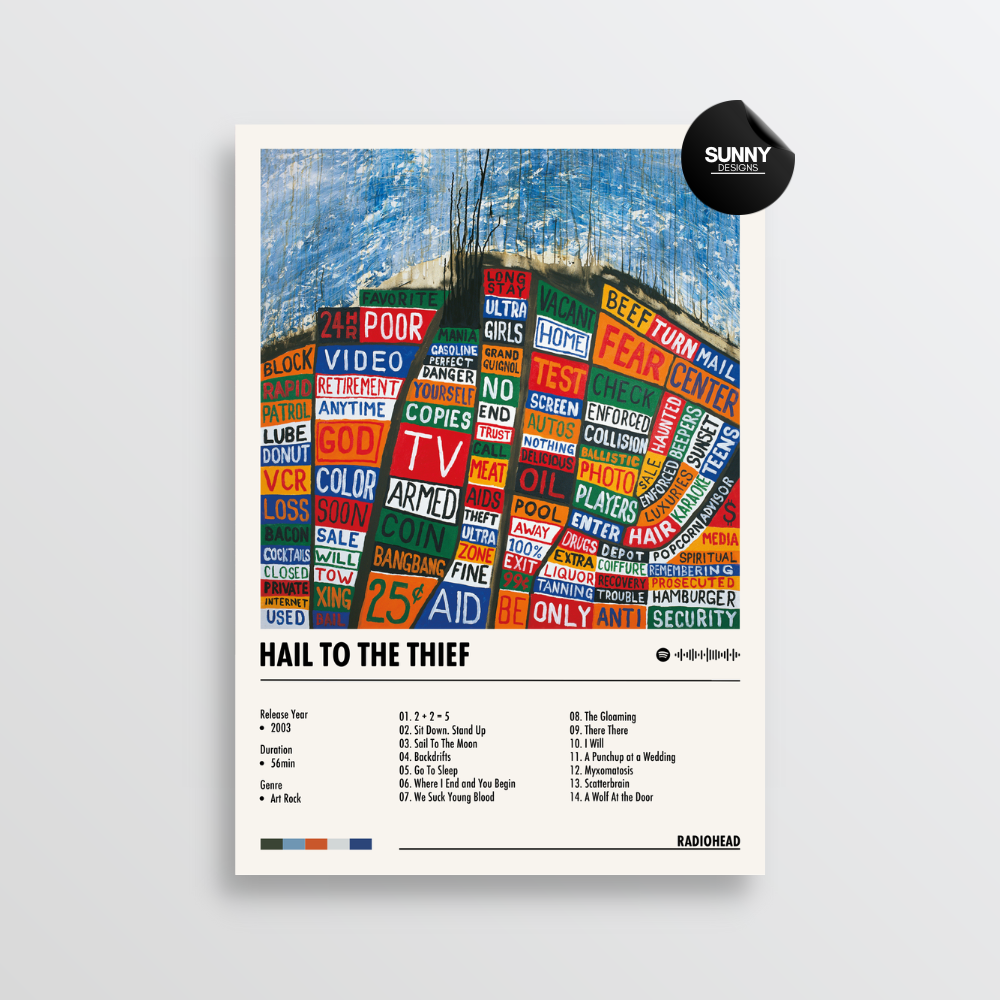 Radiohead - Hail to the Thief | Album Cover Poster – Sunny Designs Posters
