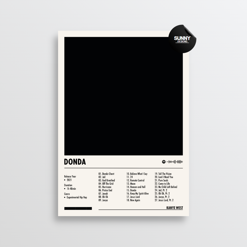 Kanye West - Donda | Album Cover Poster – Sunny Designs Posters
