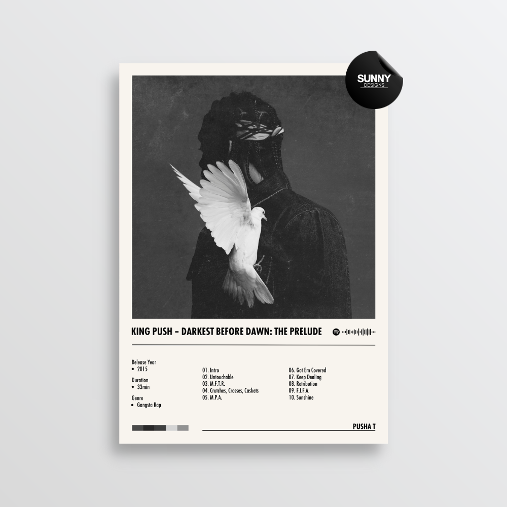 Pusha T - King Push – Darkest Before Dawn: The Prelude | Album Cover P ...