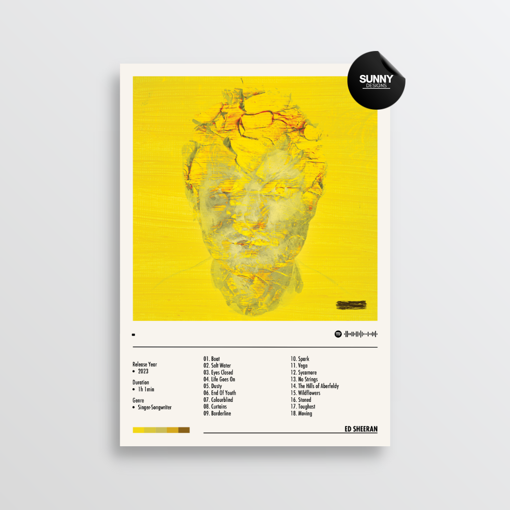Ed Sheeran - - | Album Cover Poster – Sunny Designs Posters