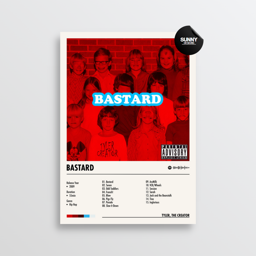Tyler, The Creator - Bastard | Album Cover Poster – Sunny Designs Posters