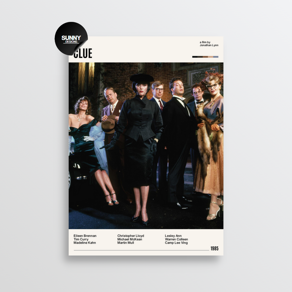 Clue | Minimalist movie poster – Sunny Designs Posters