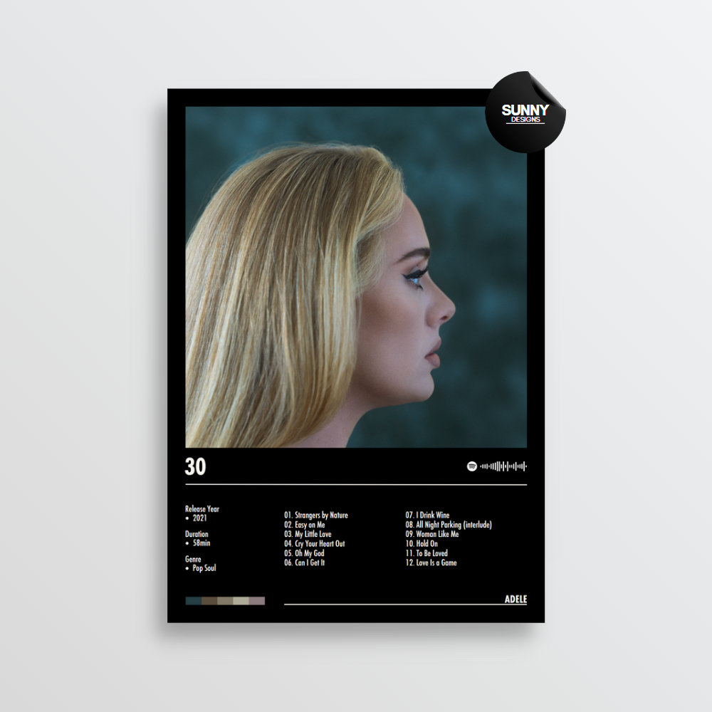 Adele - 30 | Album Cover Poster – Sunny Designs Posters