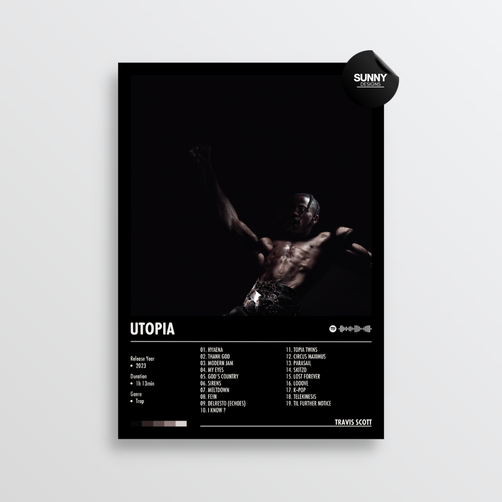 Travis Scott - UTOPIA | Album Cover Poster – Sunny Designs Posters