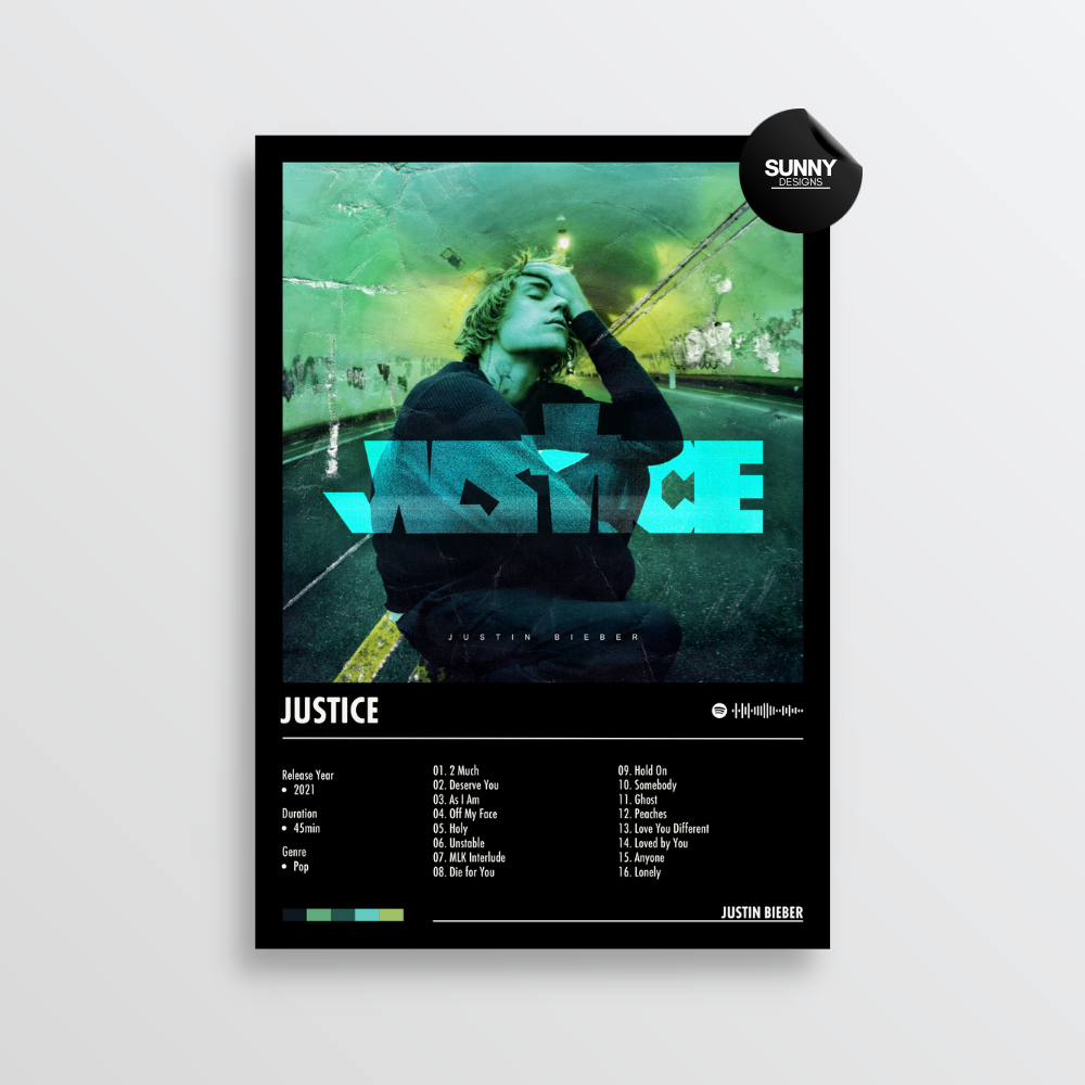 Justin Bieber - Justice | Album Cover Poster – Sunny Designs Posters