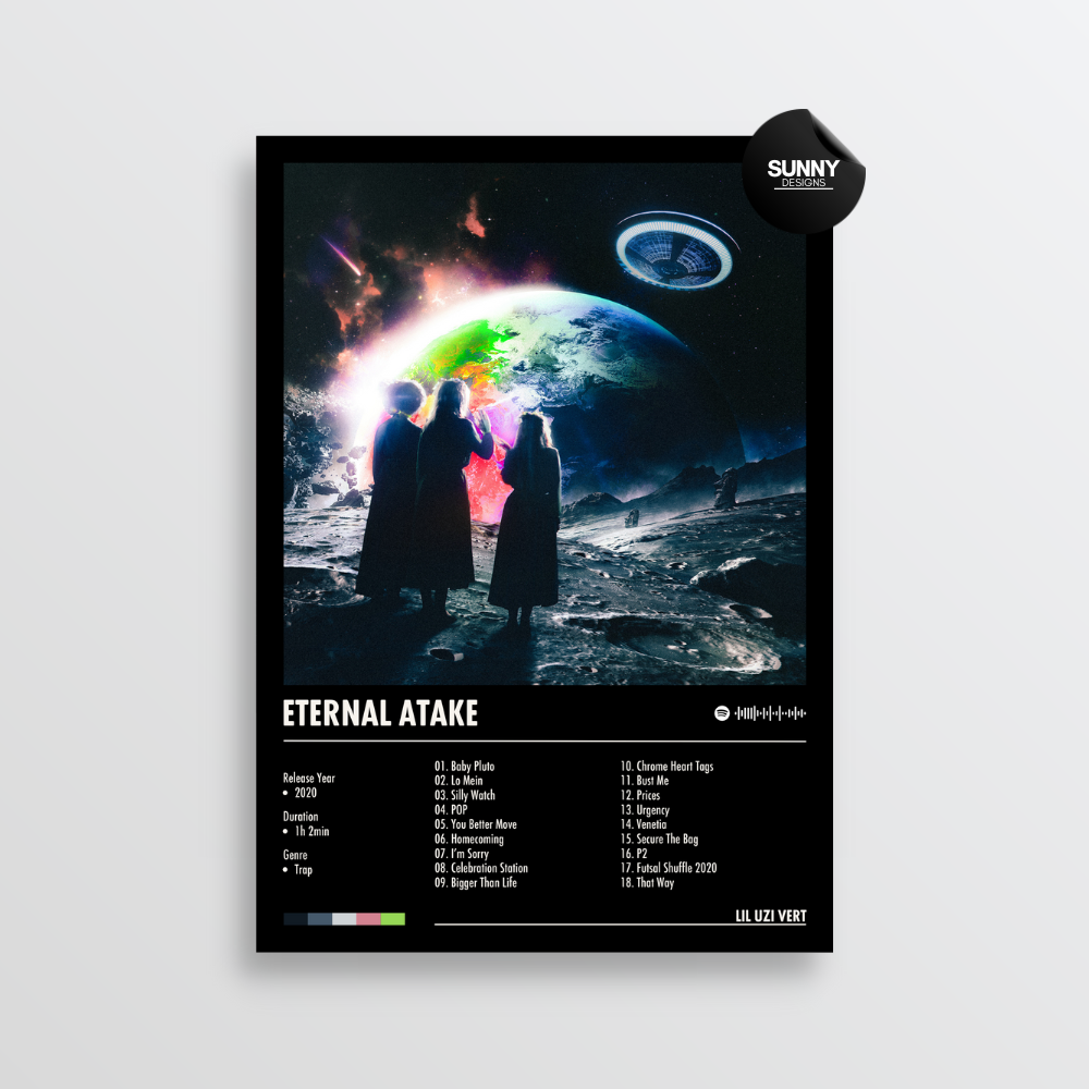 Lil Uzi Vert - Eternal Atake | Album Cover Poster – Sunny Designs Posters
