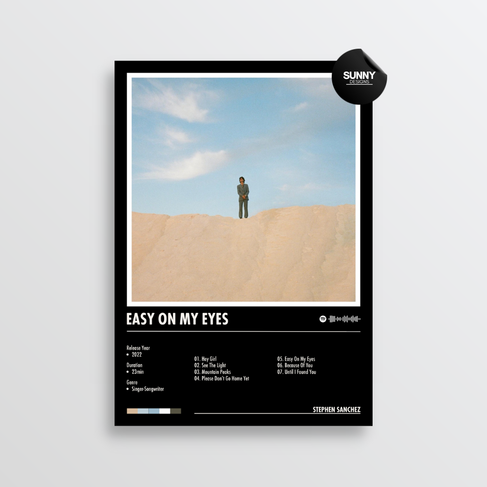 Stephen Sanchez - Easy On My Eyes | Album Cover Poster – Sunny Designs ...