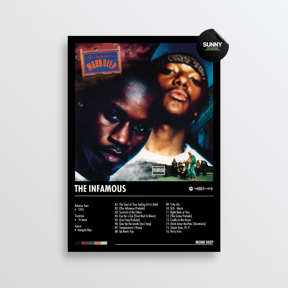 Mobb Deep - The Infamous | Album Cover Poster – Sunny Designs Posters