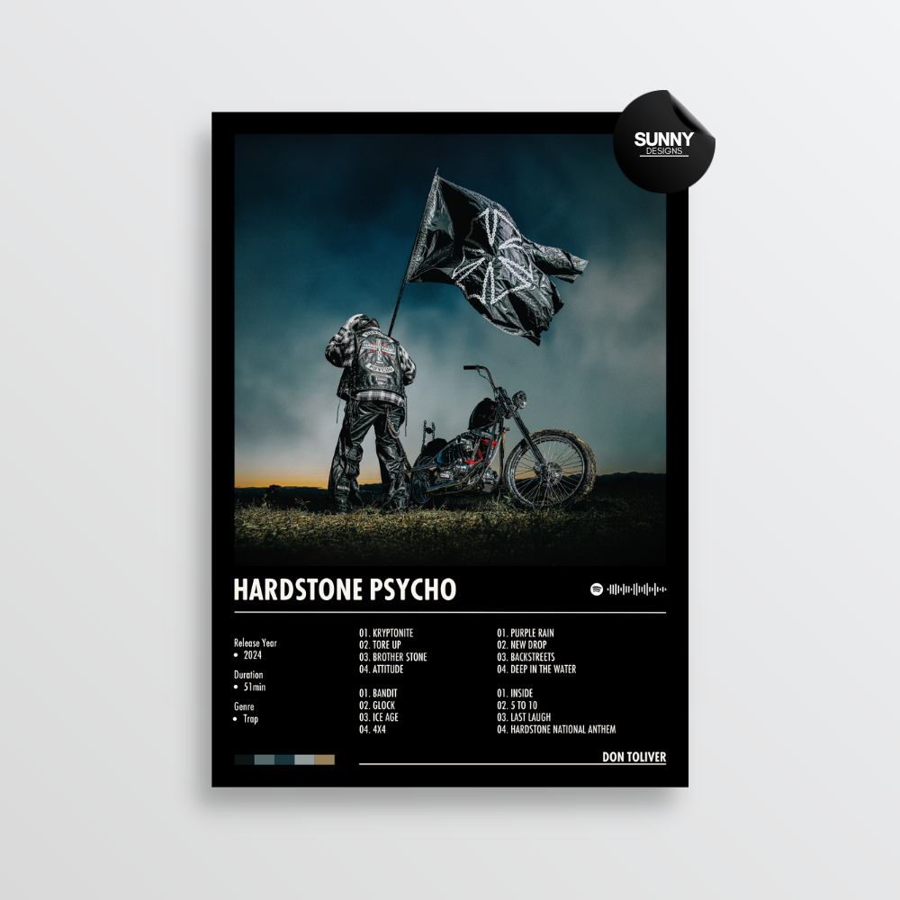 Don Toliver - HARDSTONE PSYCHO | Album Cover Poster – Sunny Designs Posters