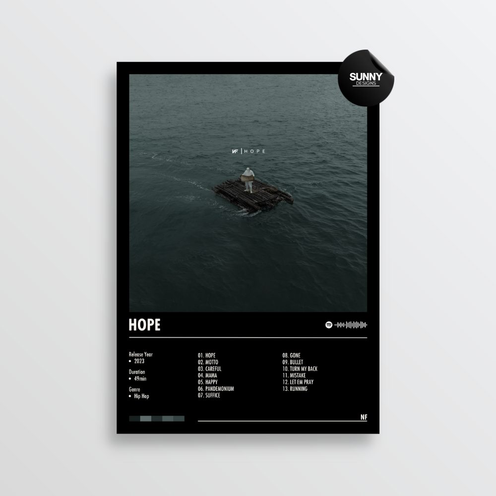 NF - Hope | Album Cover Poster – Sunny Designs Posters