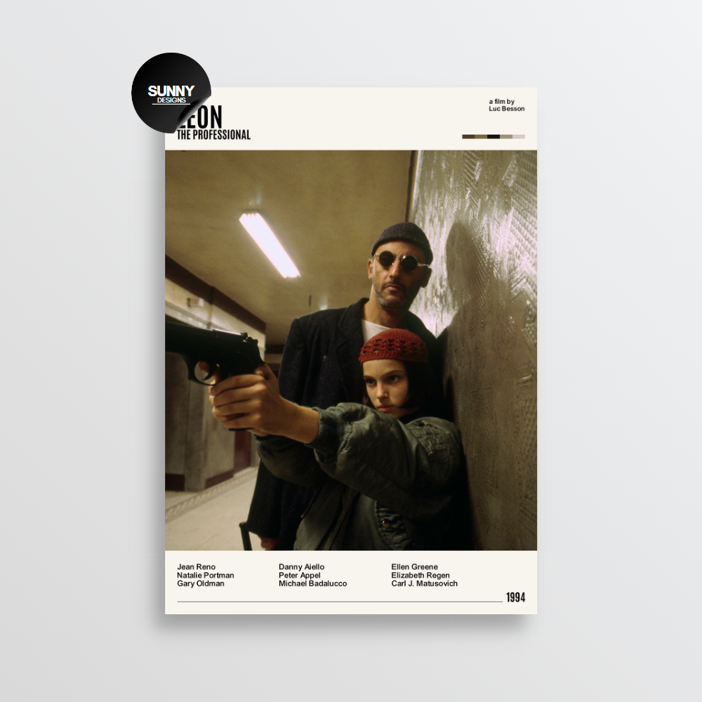 Léon: The Professional | Minimalist Movie Poster – Sunny Designs Posters