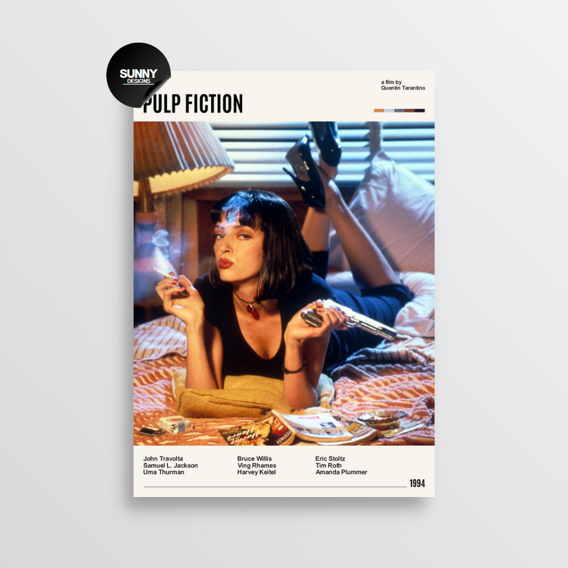 Pulp Fiction | Minimalist movie poster – Sunny Designs Posters
