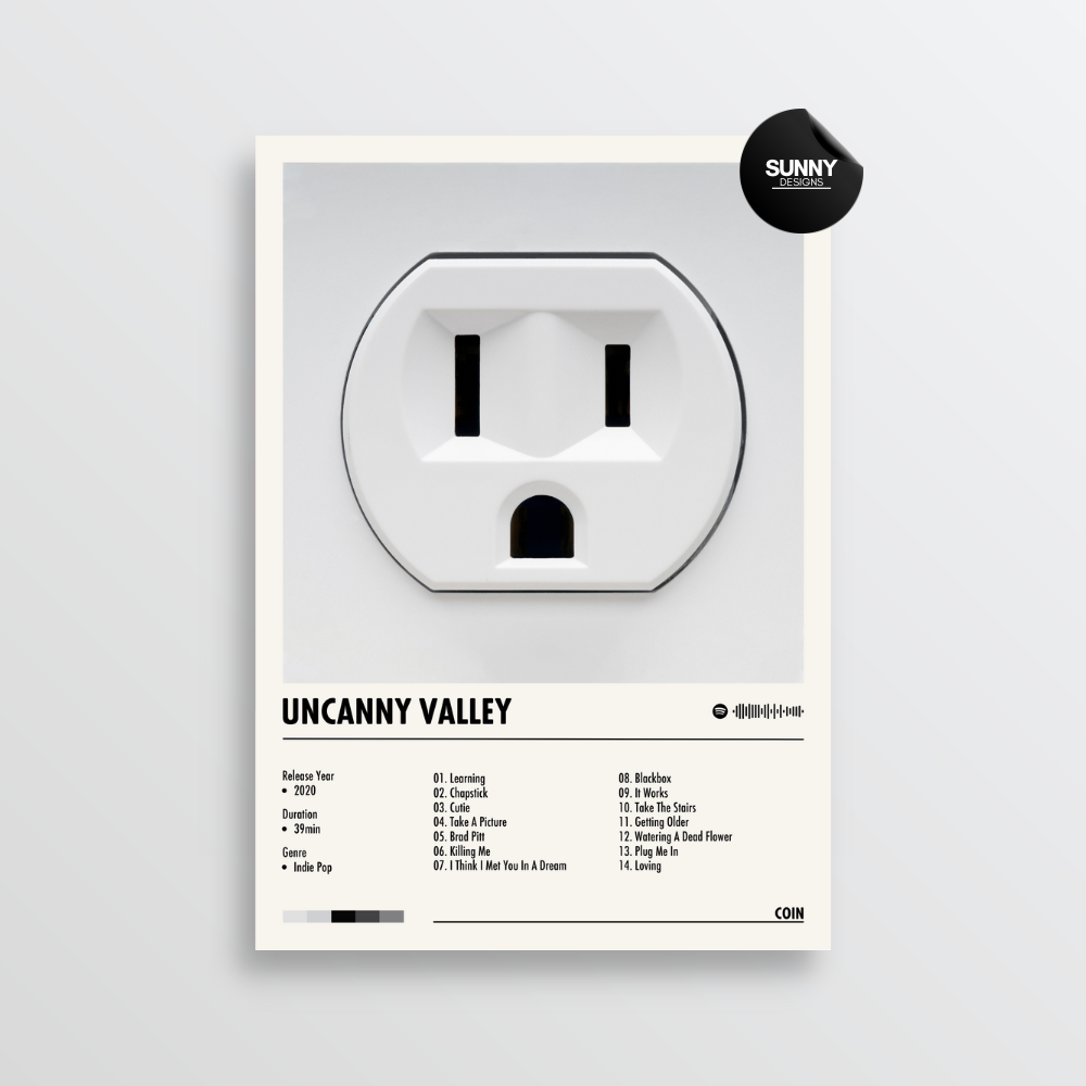 Coin - Uncanny Valley | Album Cover Poster – Sunny Designs Posters