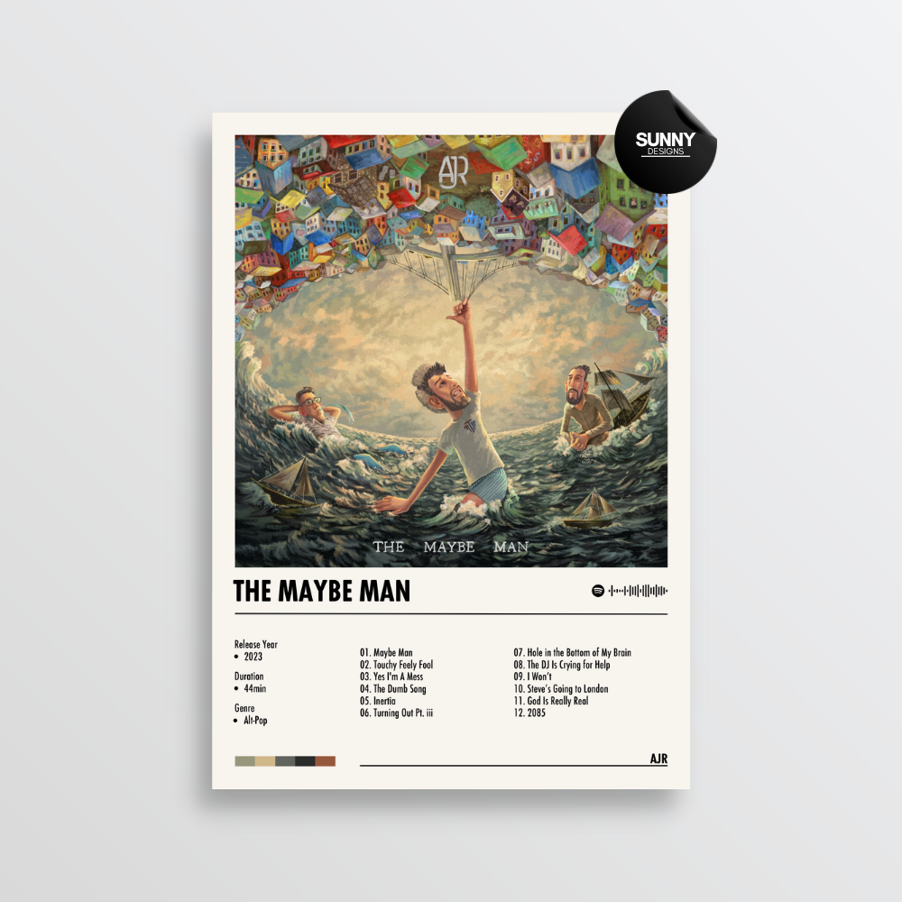 AJR - The Maybe Man | Album Cover Poster – Sunny Designs Posters