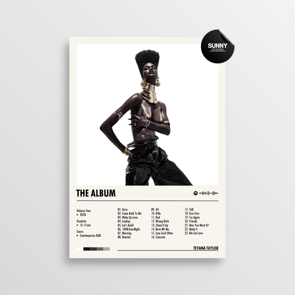 Teyana Taylor - The album | Album Cover Poster – Sunny Designs Posters
