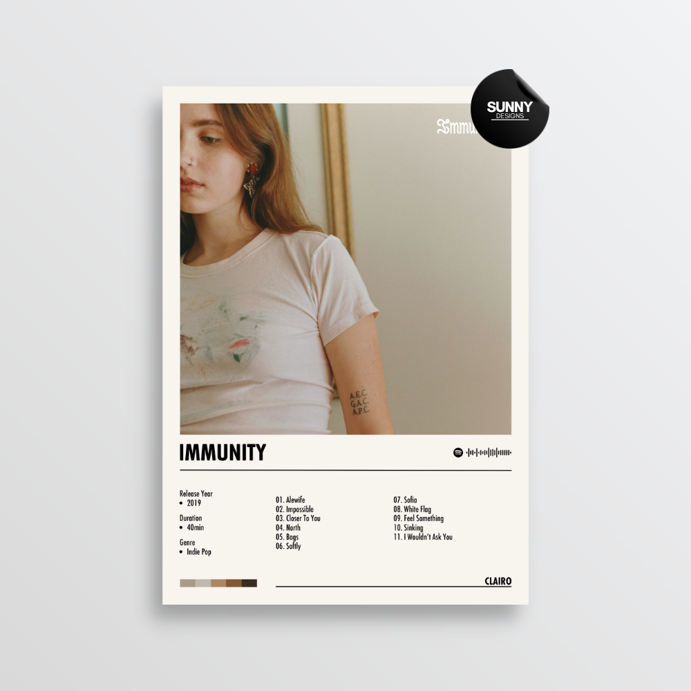 Clairo - Immunity | Album Cover Poster – Sunny Designs Posters