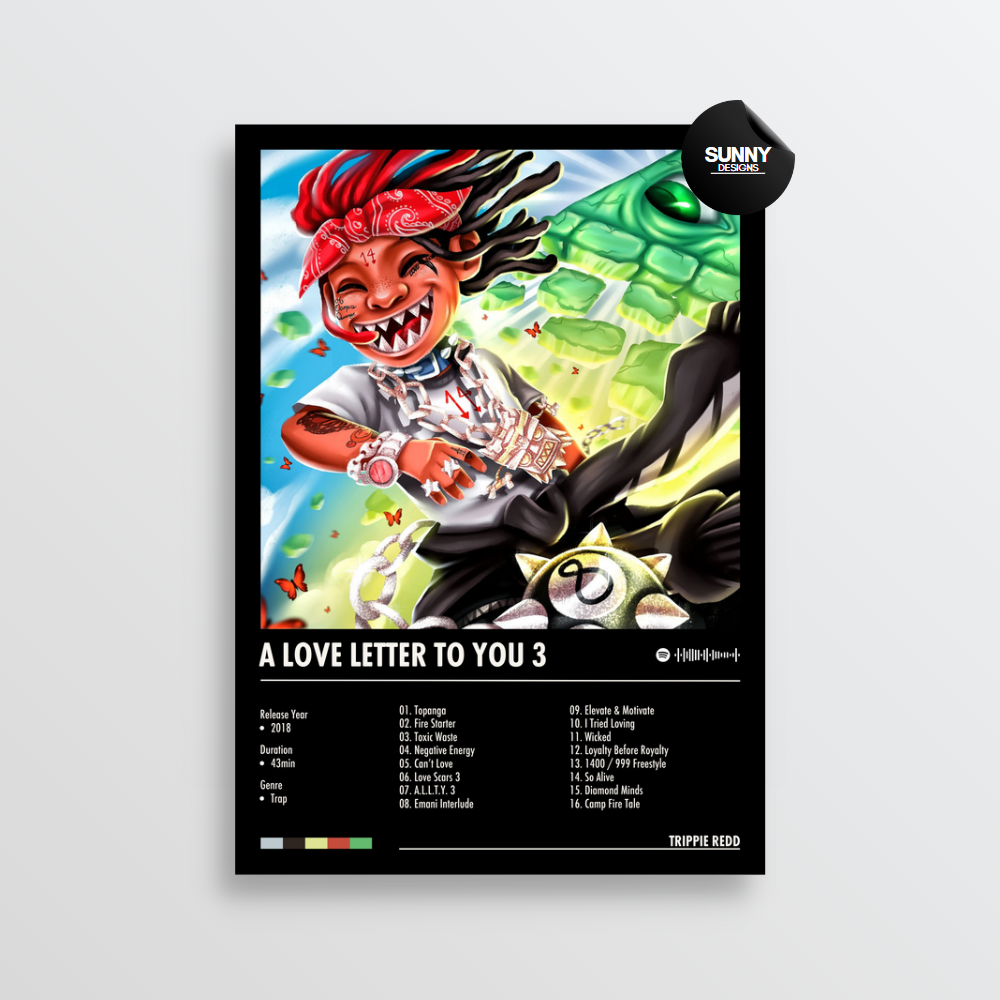 Trippie Redd - A Love Letter to You 3 | Album Cover Poster – Sunny ...