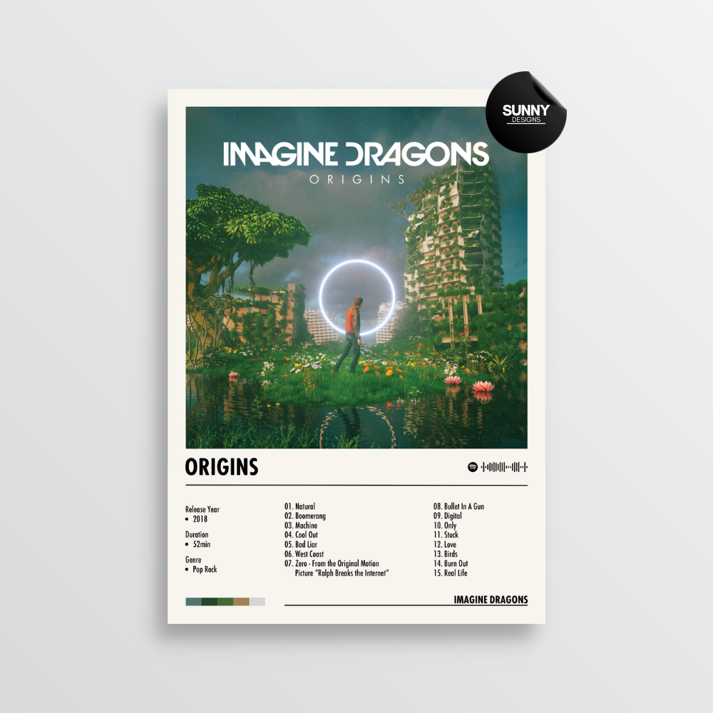 Imagine Dragons - Origins (Deluxe) | Album Cover Poster – Sunny Designs ...