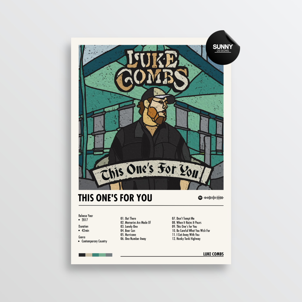 Luke Combs - este é para você | Cartaz da capa do álbum – Sunny Designs ...