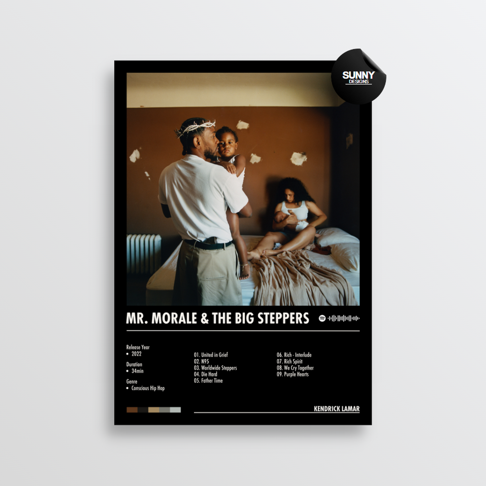 Kendrick Lamar - Mr. Morale & The Big Steppers | Album Cover Poster ...