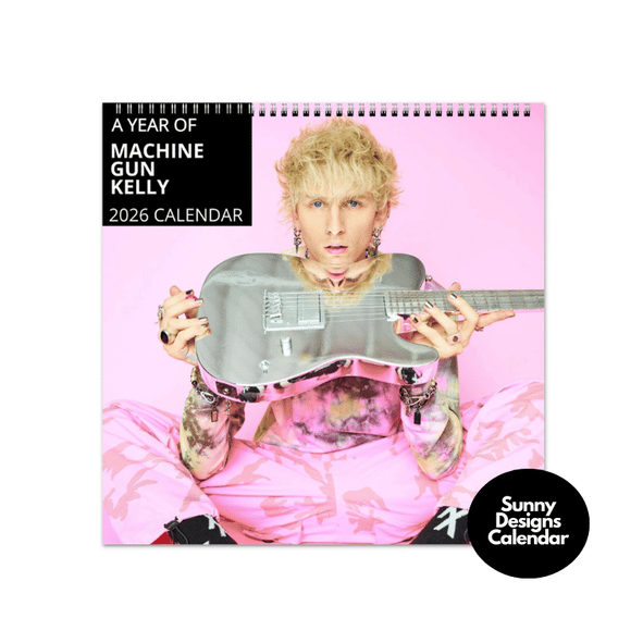 A Year of Machine Gun Kelly 2026 Wall Calendar – Sunny Designs Posters