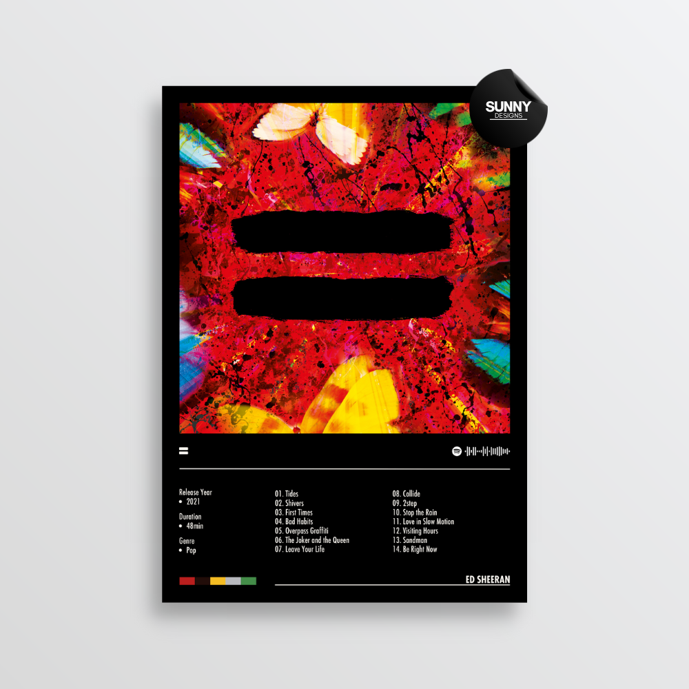 Ed Sheeran - = | Album Cover Poster – Sunny Designs Posters